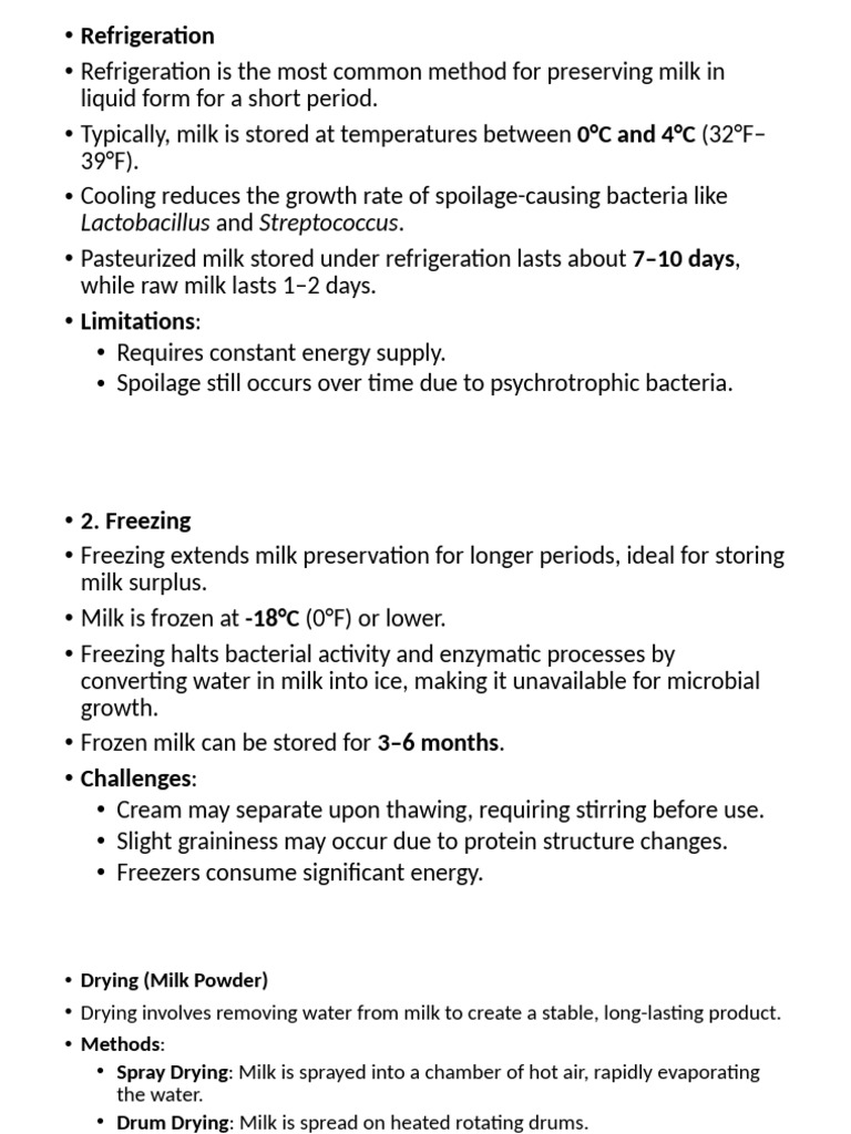Preservation Methods of Microorganisms | PDF | Milk | Lactic Acid