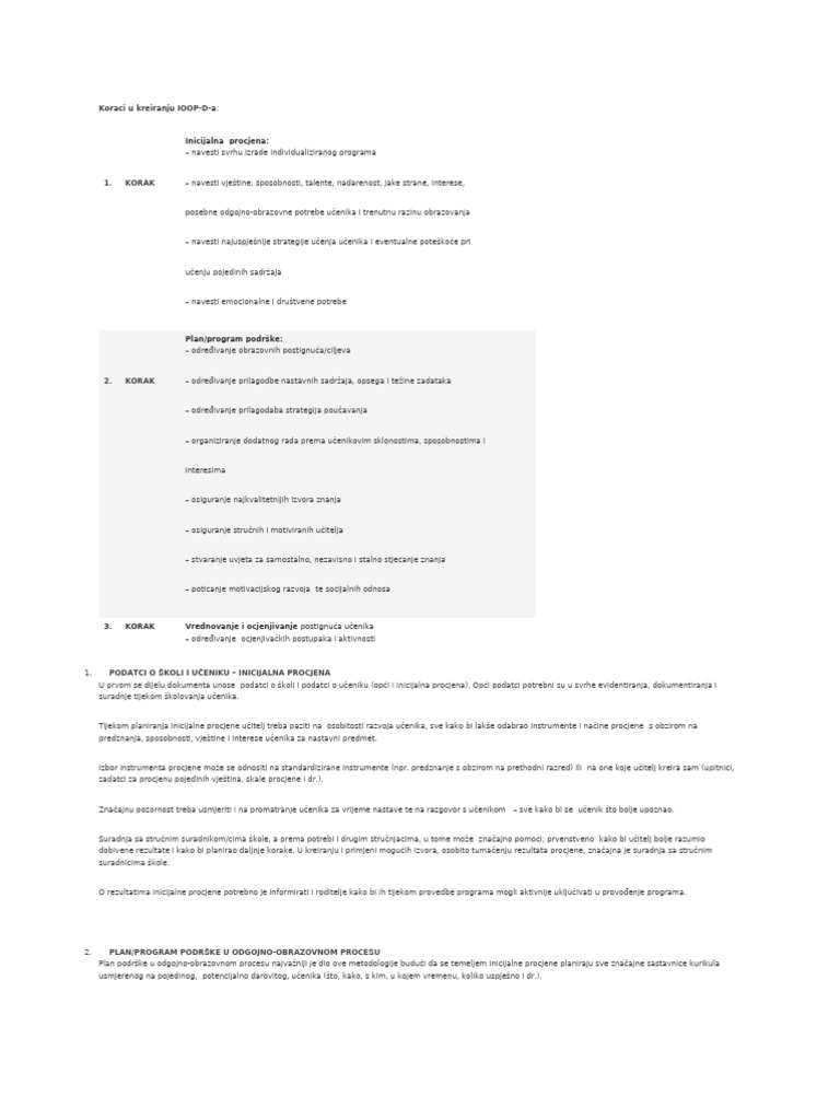 Koraci U Kreiranju IOOP | PDF