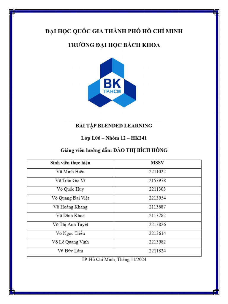 L P l06 Nhóm 12 Blended | PDF
