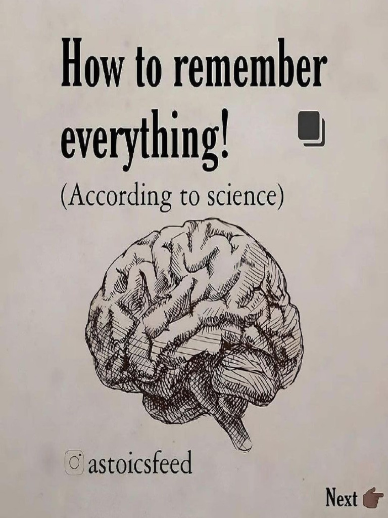 How To Remember Everything! | PDF