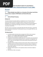 DSI-NRF Master's and Doctoral Application and Funding Guide For 2025 ...