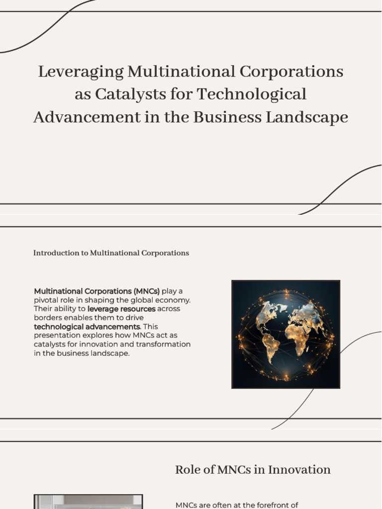 Presentation On Multinationals As Source of Technology | PDF