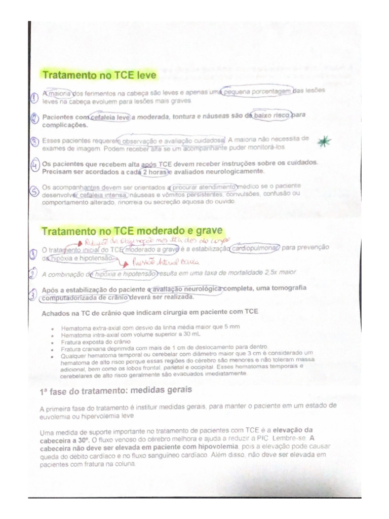 Tratamento No TCE Leve | PDF