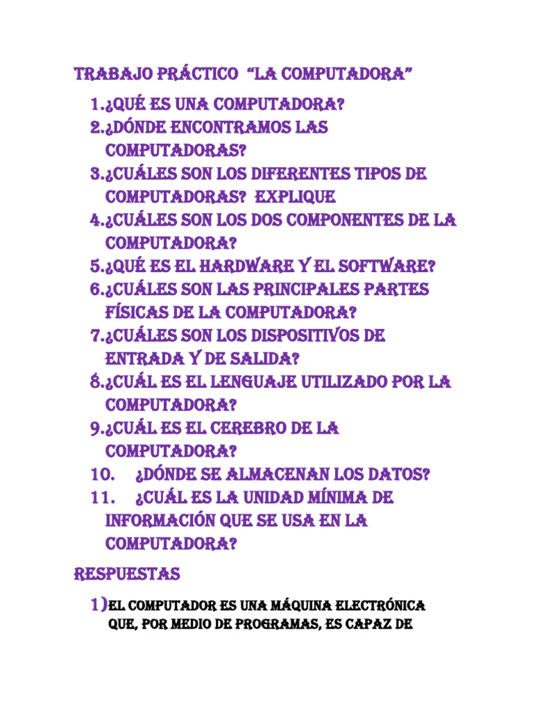 Documento (10) | PDF | Hardware de la computadora | Programa de computadora
