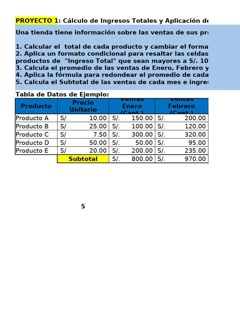 Examen Final Excel | PDF