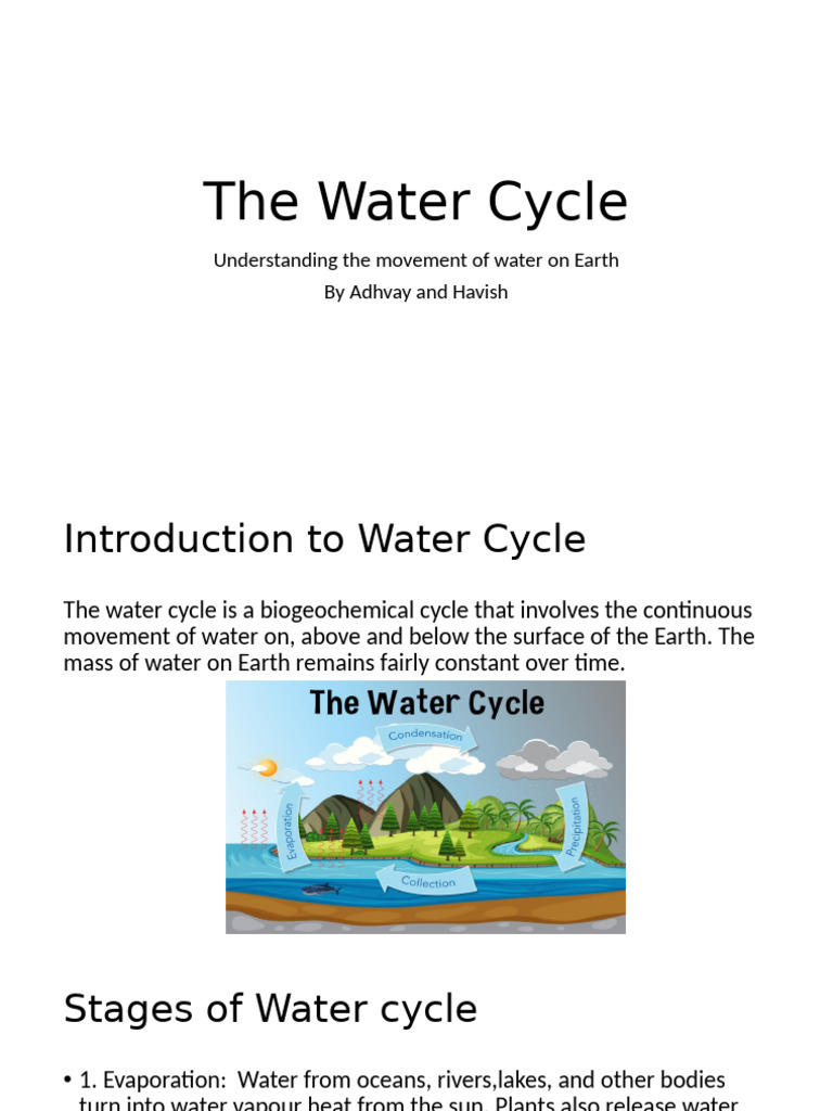 The Water Cycle | PDF