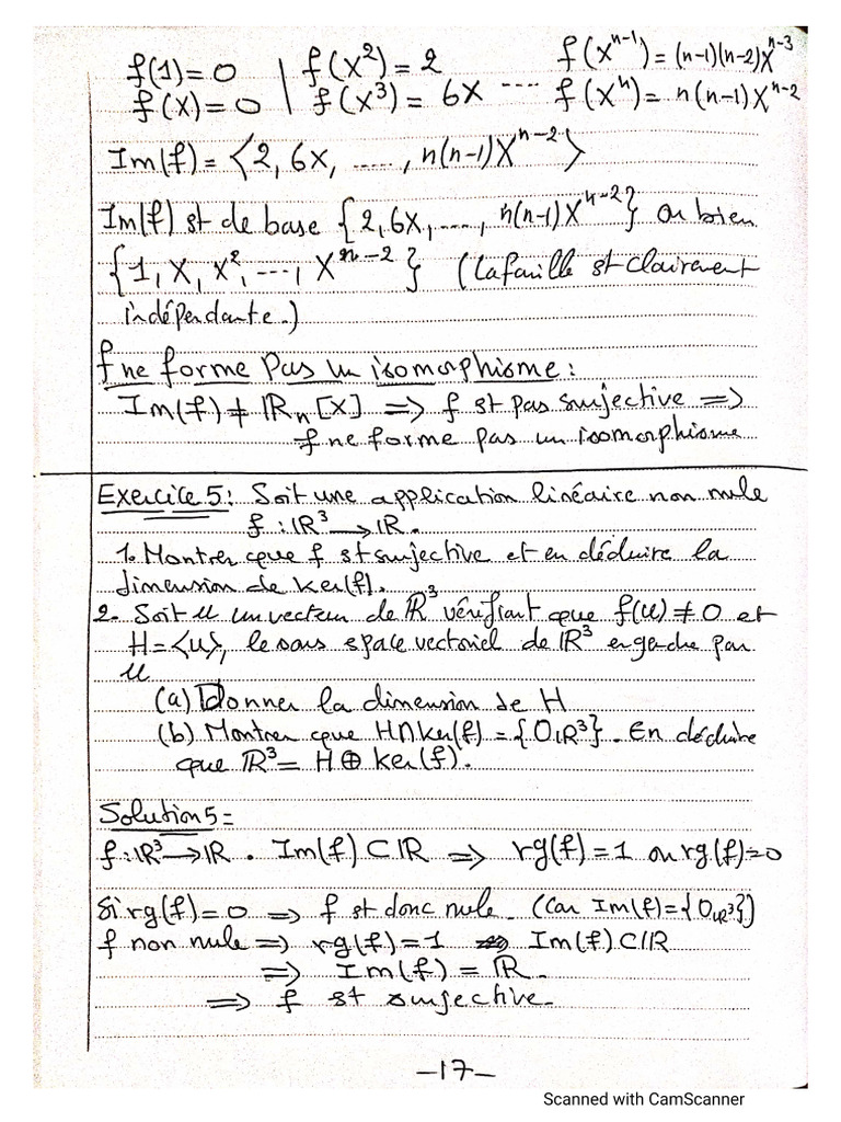 TD-Application Lineaire 5-6 | PDF