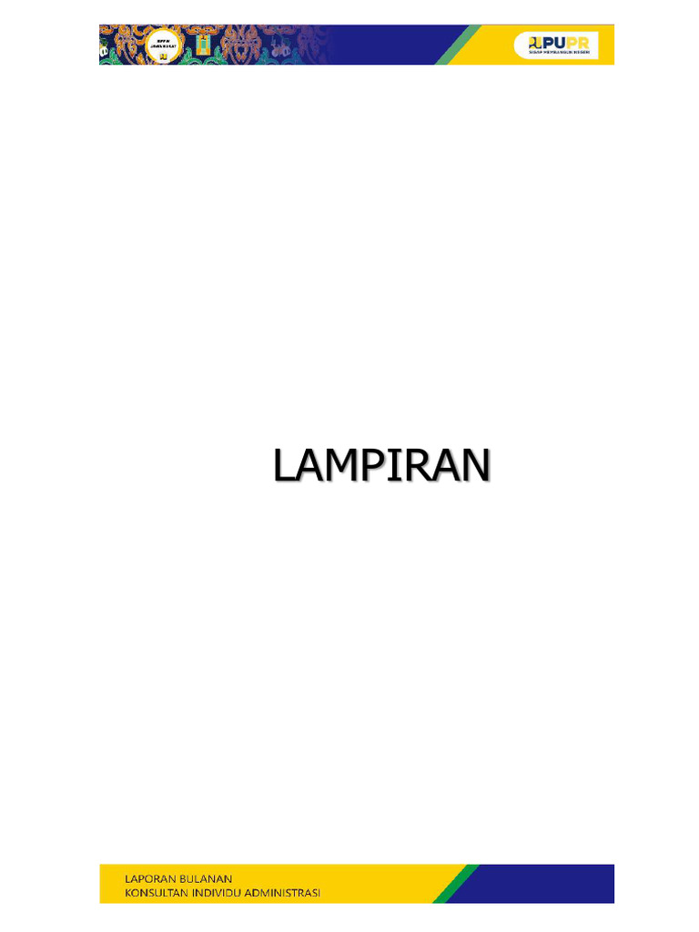CONTOH BATAS LAMPIRAN | PDF