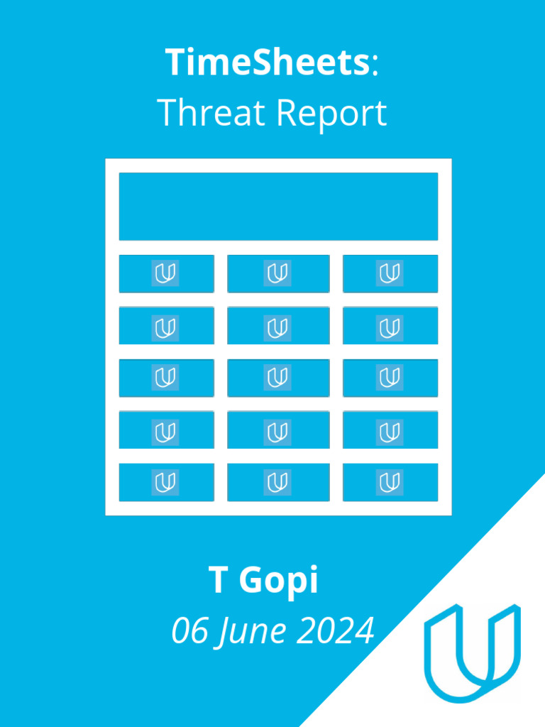 TimeSheets Threat Report | PDF | Encryption | Security