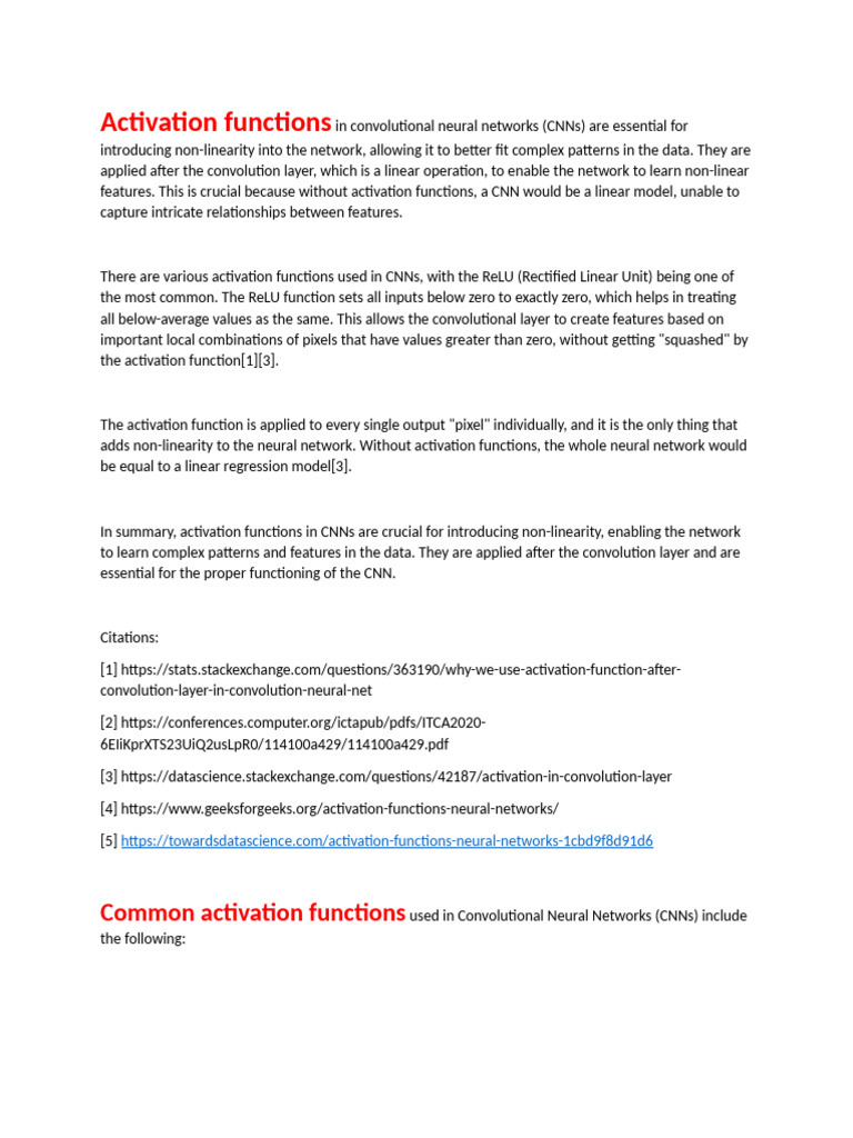 Activation functions 2 | PDF | Artificial Neural Network | Applied Mathematics