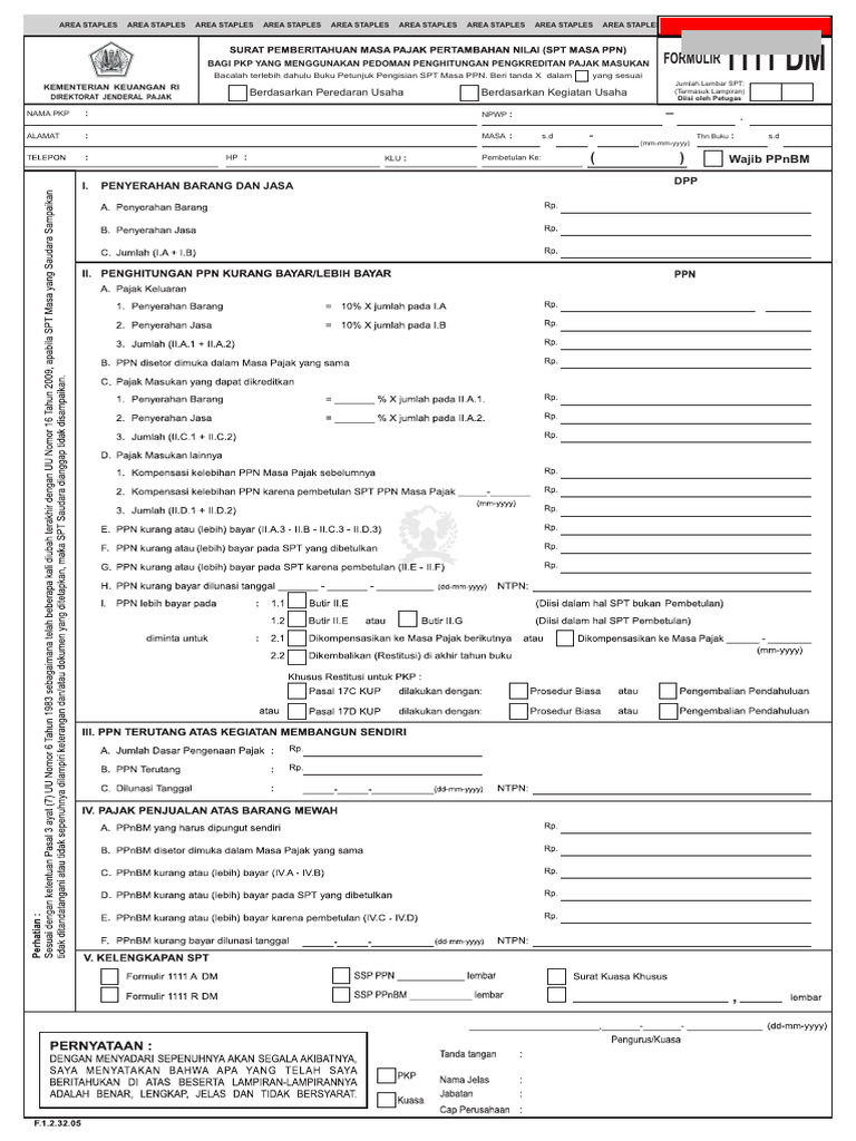 Tifa - SPT Masa PPN 1111 DM | PDF