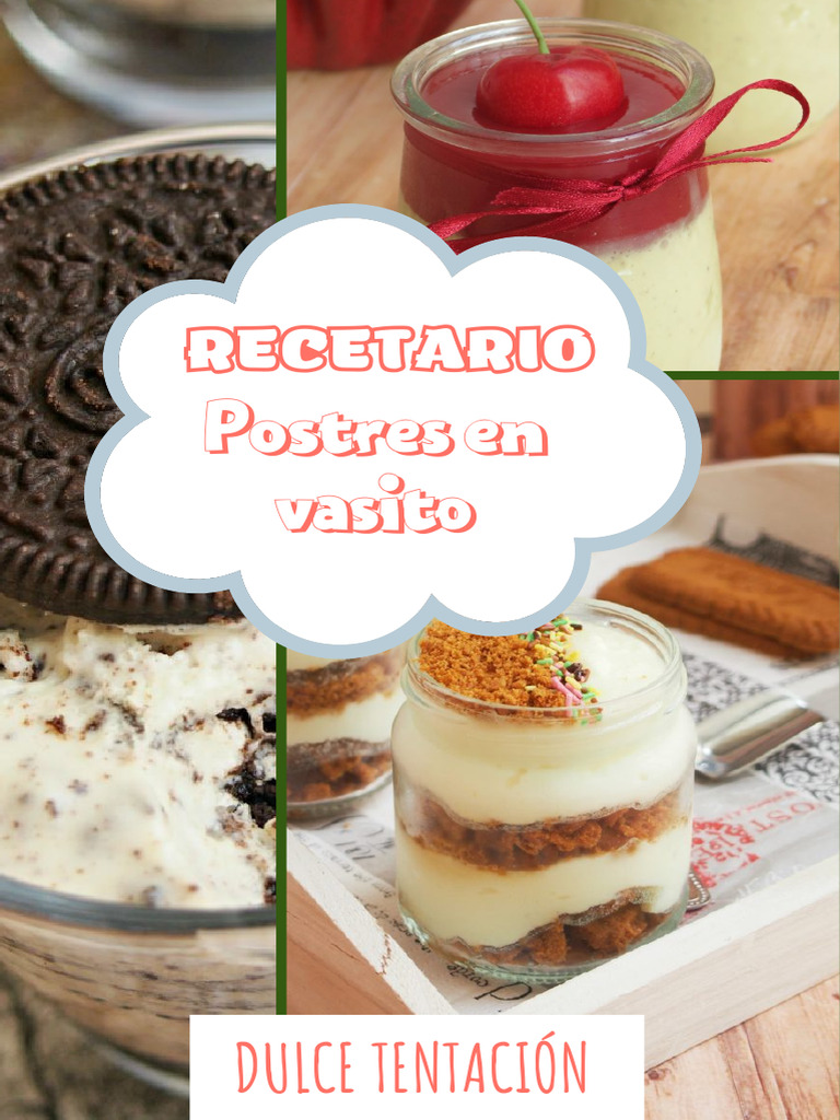 Postres en Vaso: Recetas Irresistibles | PDF | Postres | Alimentos