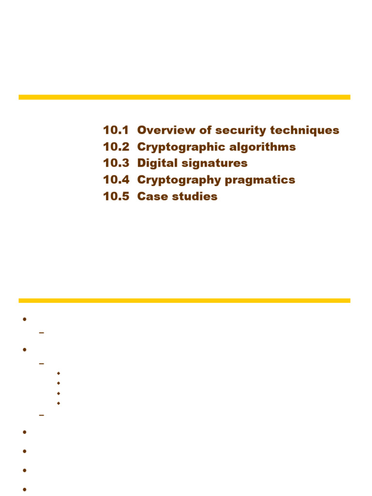 10 Security 1 Pdf Transport Layer Security Public Key Cryptography