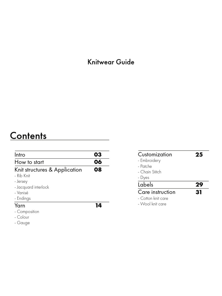 Labwear Knit Guide | PDF | Knitting | Gauge (Knitting)