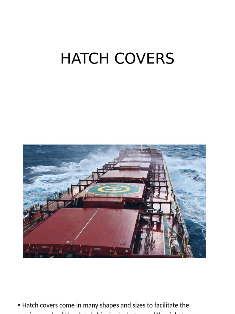 Hatch Covers | PDF | Watercraft | Freight Transport