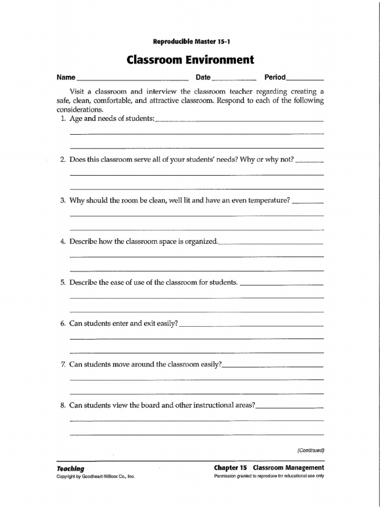 CH 15 Reproducible Masters | PDF