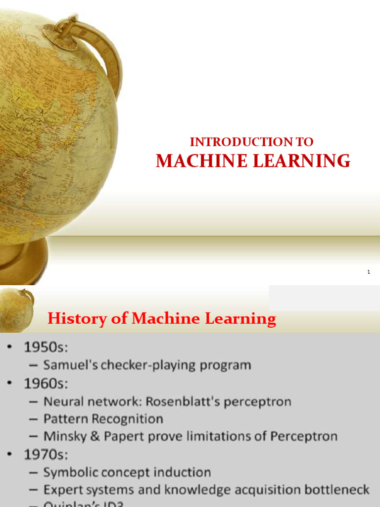 ML 1 | PDF | Machine Learning | Statistics
