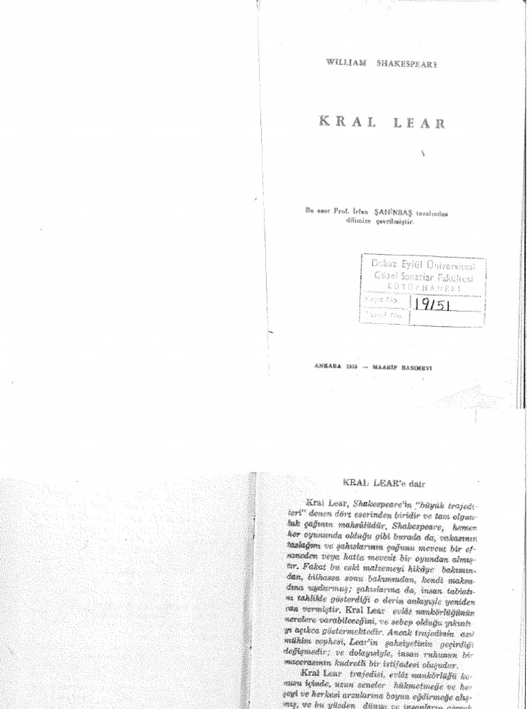 William Shakespeare - Kral Lear | PDF