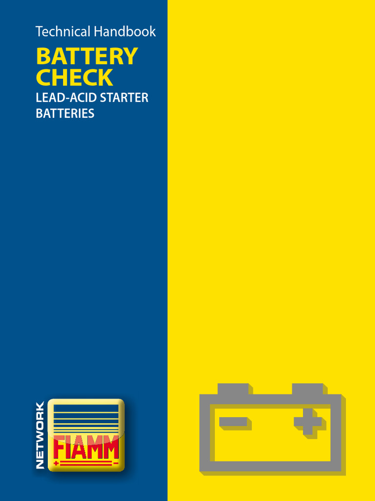 Battery Check Technical Handbook | PDF | Battery (Electricity) | Energy ...