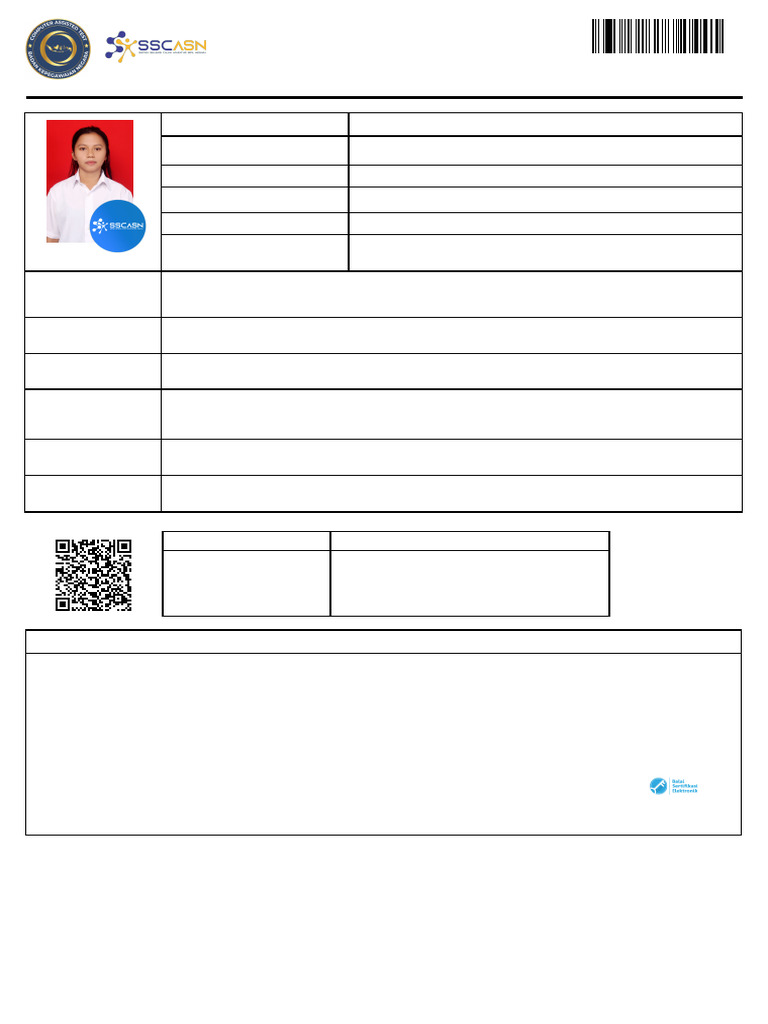 Kartu ujian SKB (1) | PDF