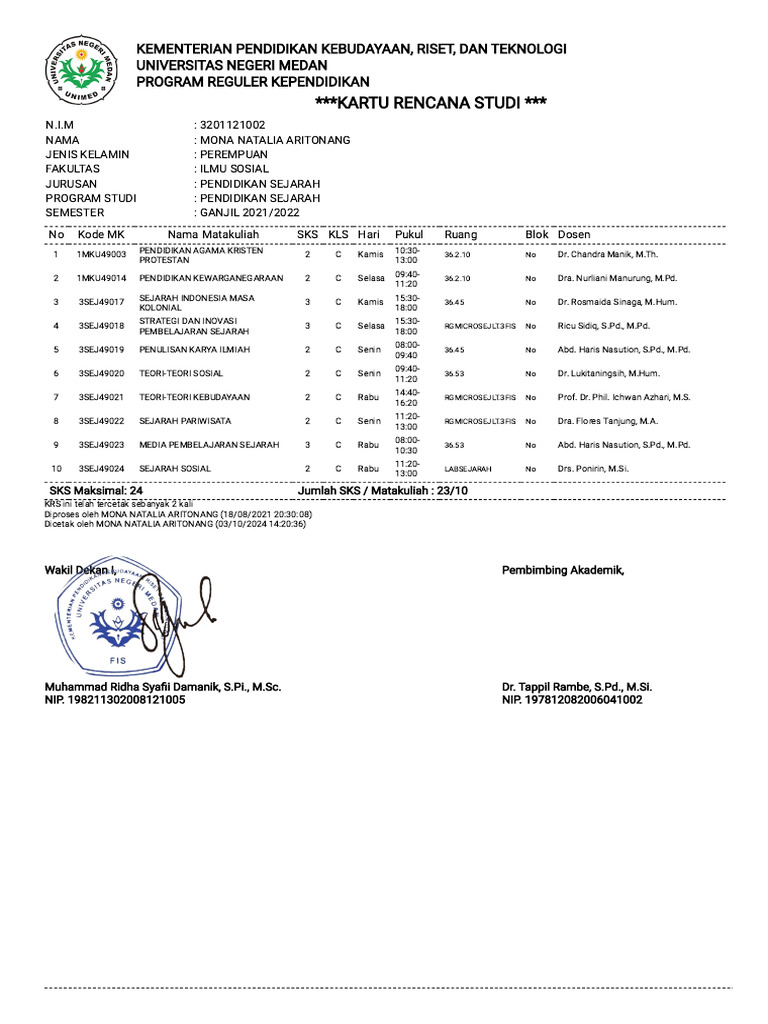 KRS Semester 3 | PDF