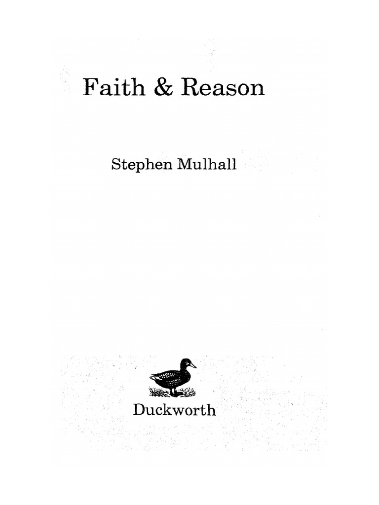 Stephen Mulhall - Faith & Reason (1994) | PDF | Truth | Existence
