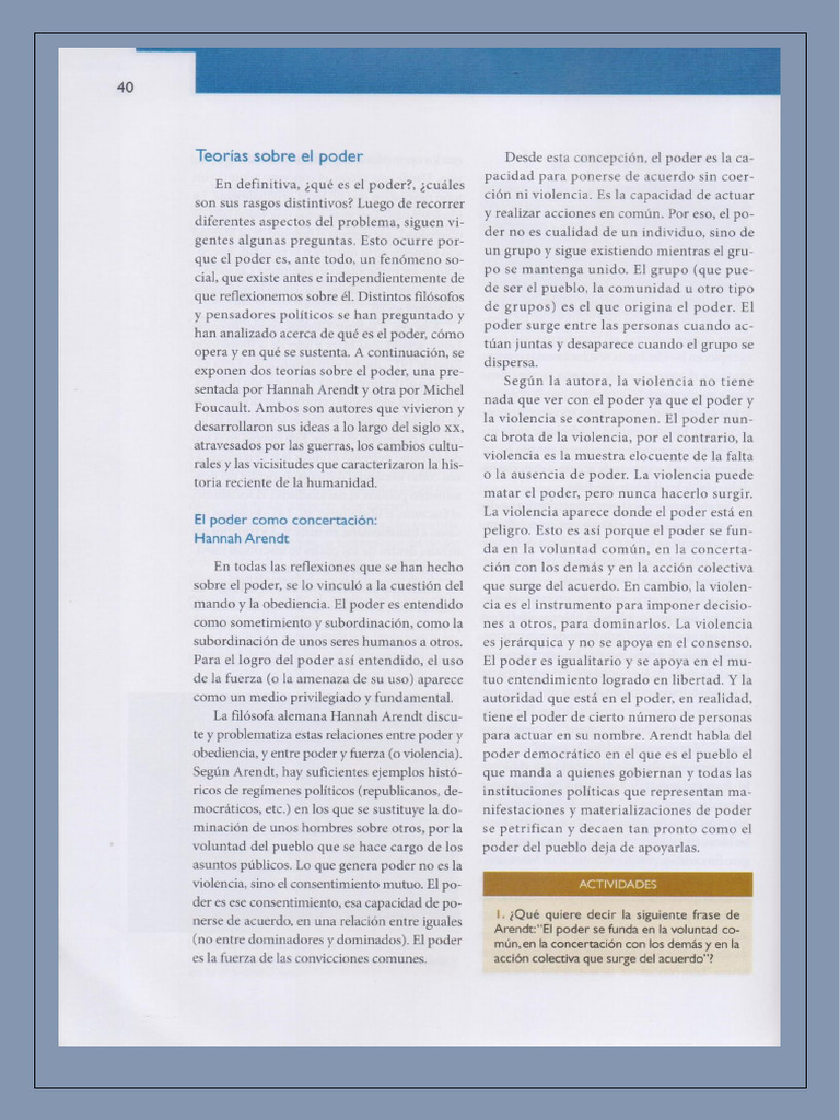 U1 TeorÃ As Sobre El Poder | PDF