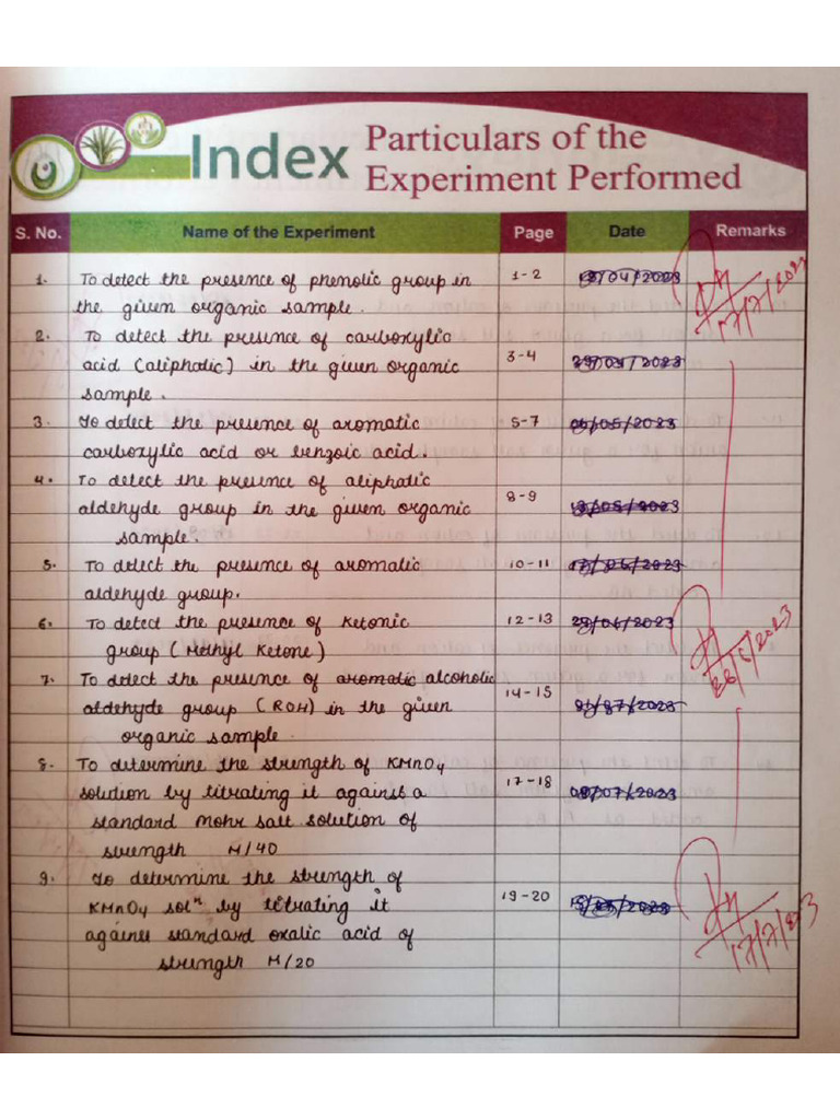 Chemistry Practical | PDF