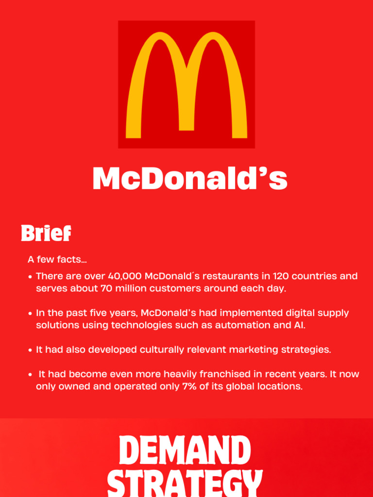 McDonald's Group 4 | PDF | Economic Equilibrium | Demand