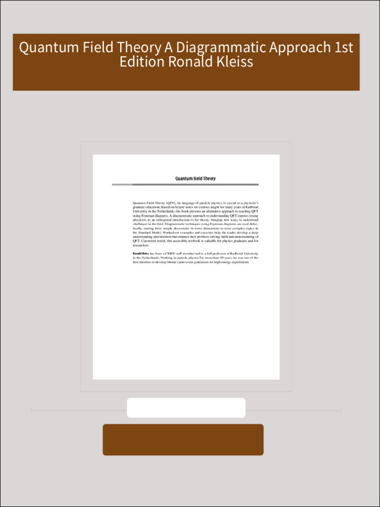 Download Complete Quantum Field Theory A Diagrammatic Approach 1st ... Download Complete Quantum Field Theory A Diagrammatic Approach 1st ...