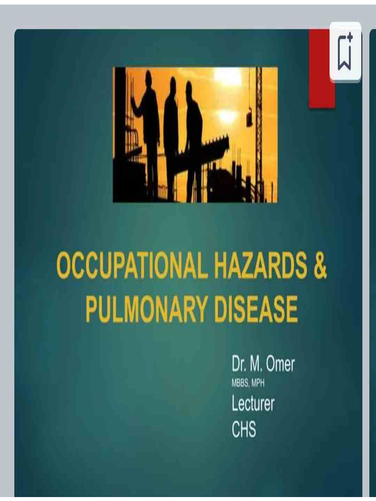 Occupational Hazards | PDF