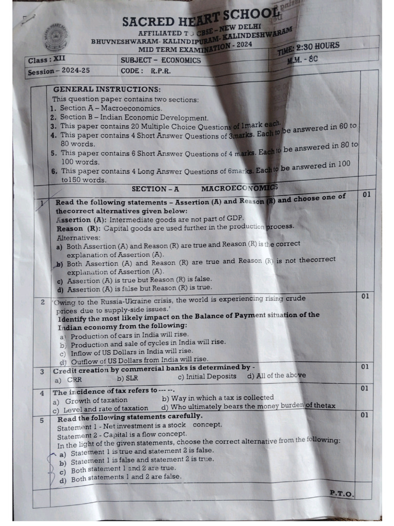 Economics mid term | PDF