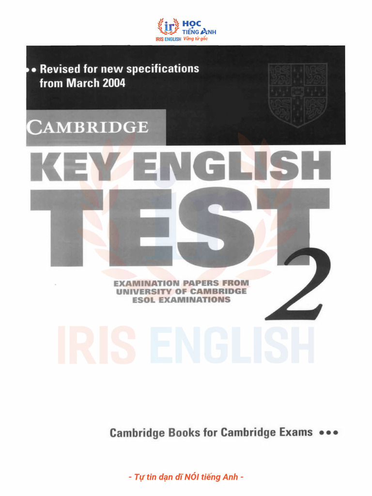 Ket - Cup 2 - Iris English Sưu Tầm | PDF