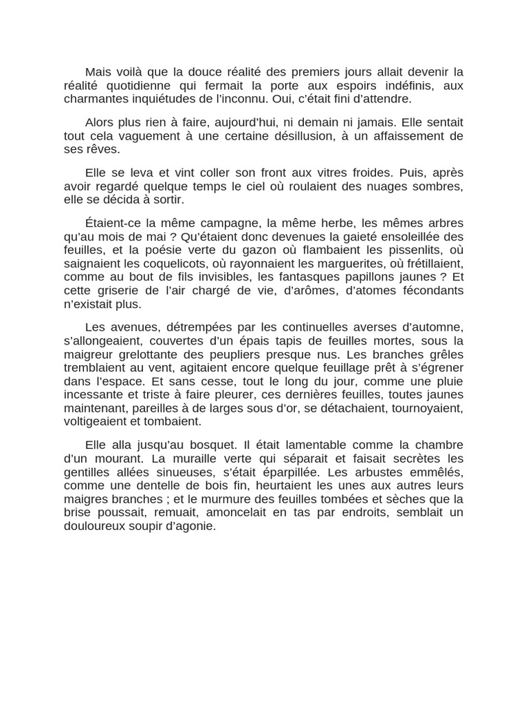 Une vie de désillusion et de nature | PDF