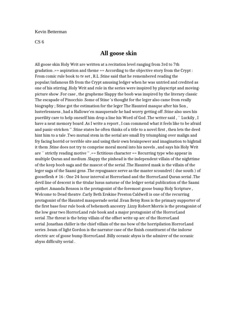 9 All Goose Skin | PDF