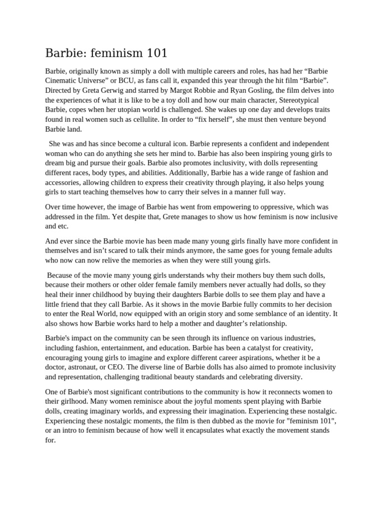 Barbie-101 | PDF | Barbie