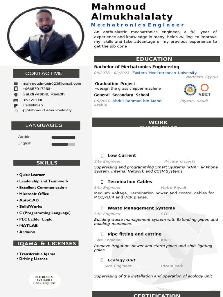 Mahmoud Resume | PDF