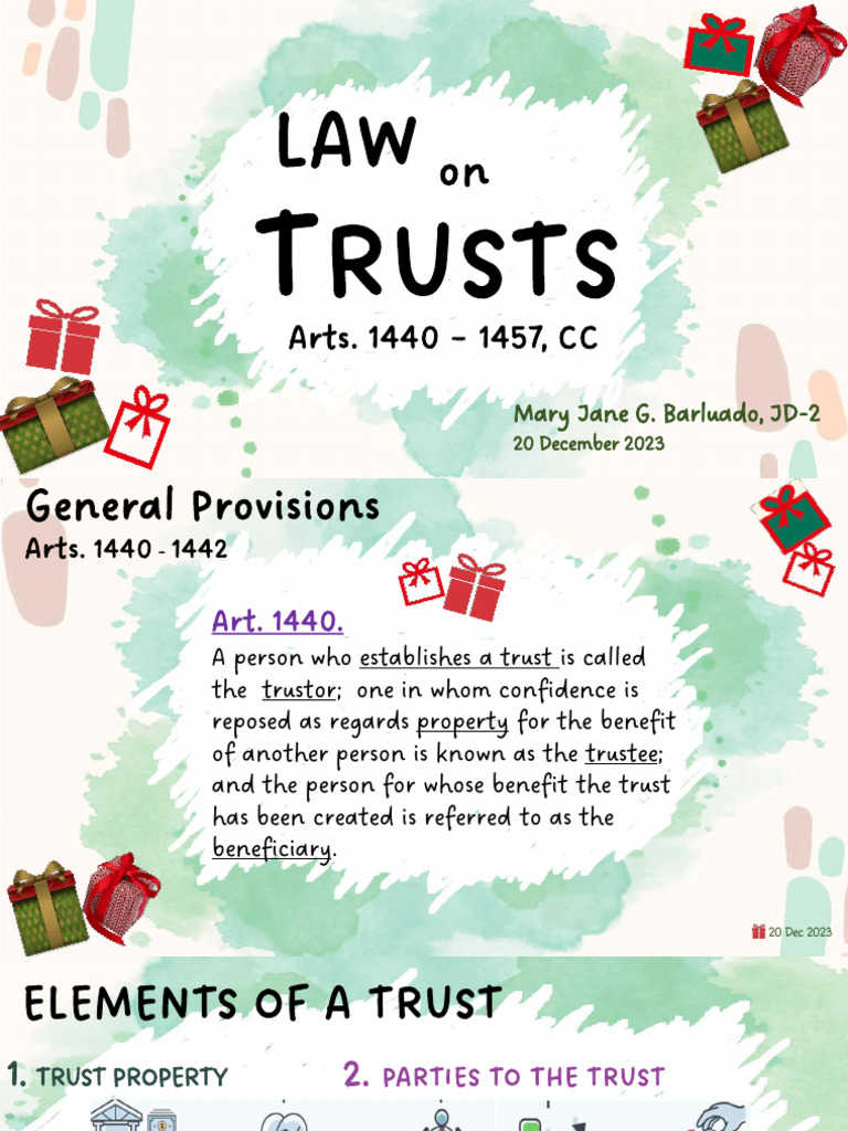 Trusts | PDF | Fiduciary | Civil Law (Common Law)