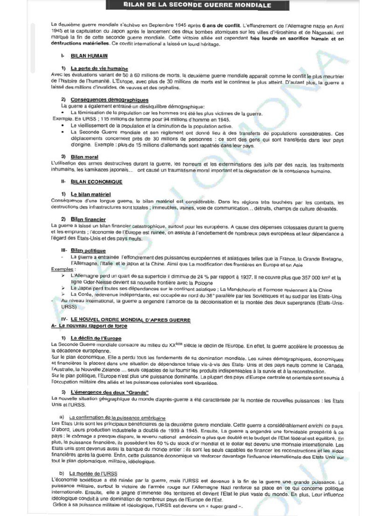 Leçon Histoire | PDF