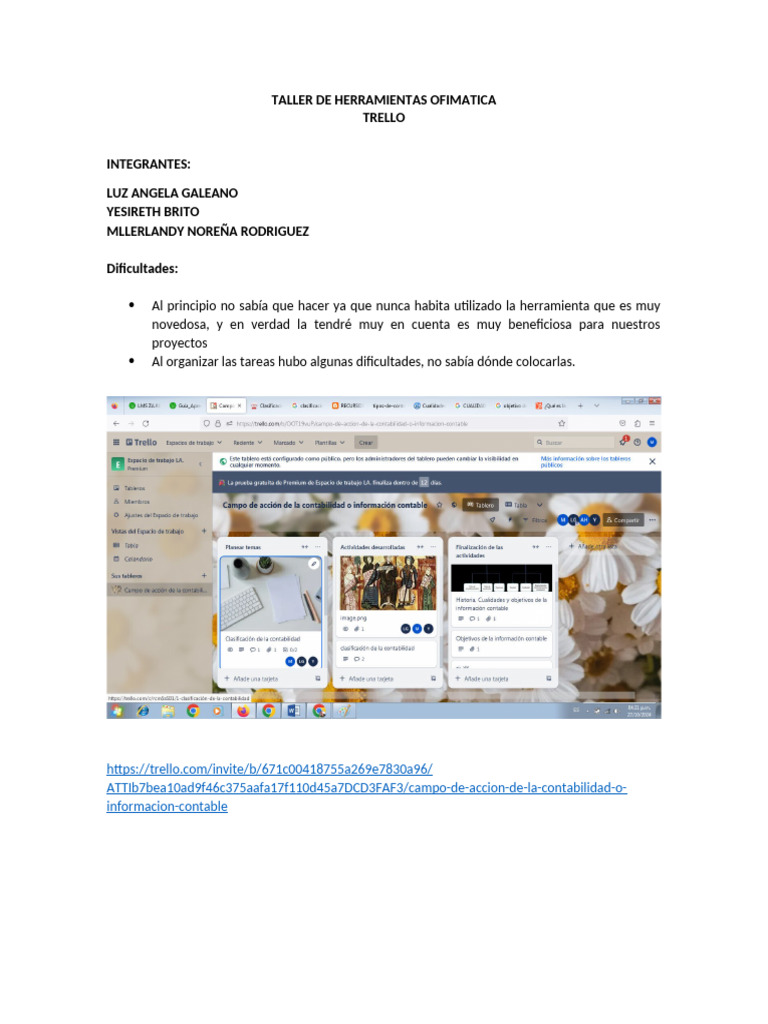 Taller de Herramientas Ofimatica - Trello | PDF