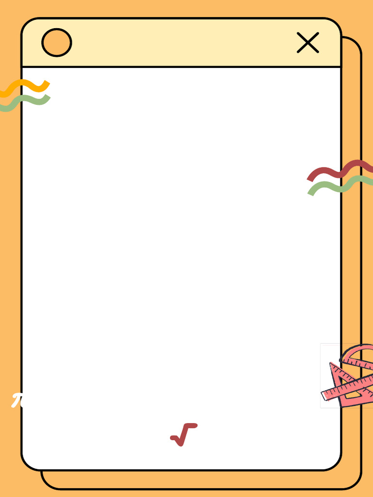Orange Illustration Student Page Border | PDF
