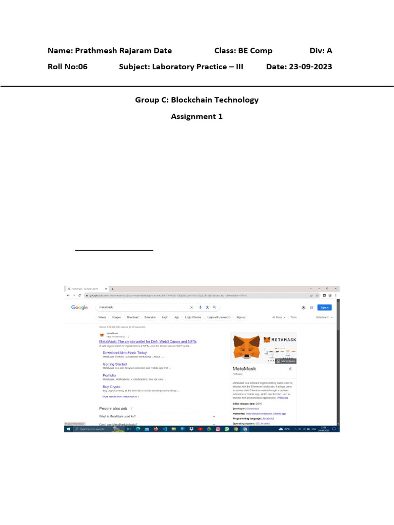 Install MetaMask: Step-by-Step Guide | PDF