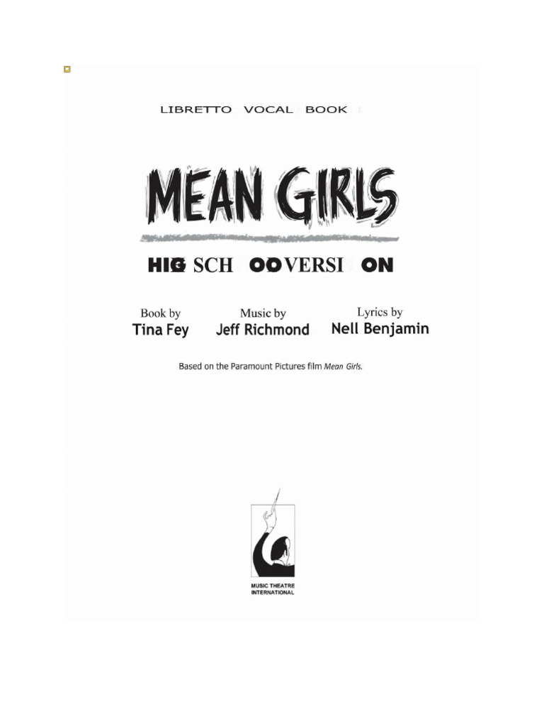 Mean Girls Libretto | PDF