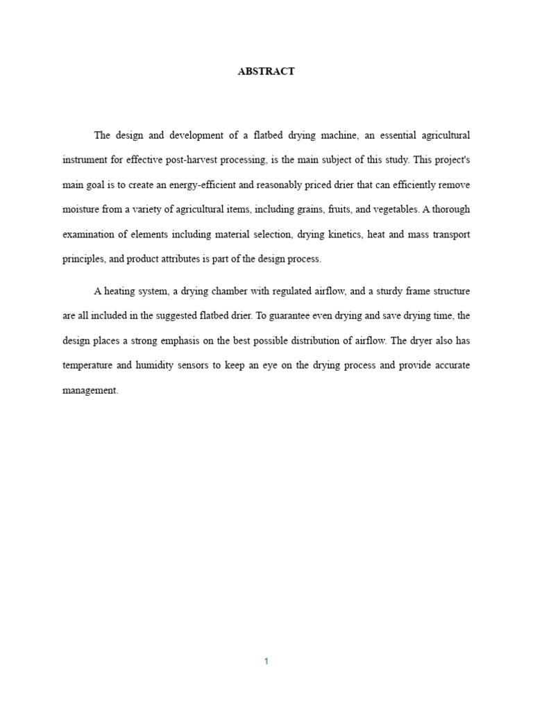 design flat bed dryer | PDF | Clothes Dryer | Efficient Energy Use