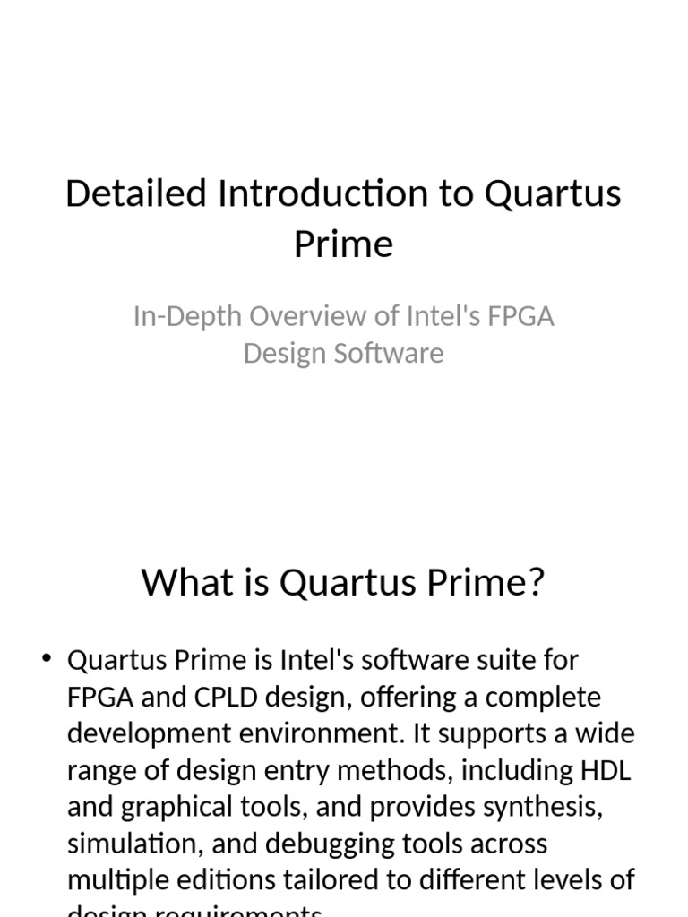 Final Updated Introduction to Quartus | PDF | Field Programmable Gate Array | Hardware ...