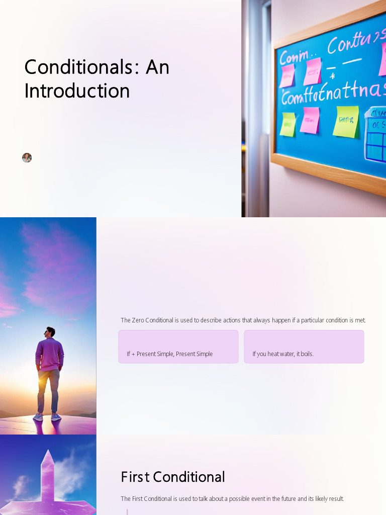 Conditionals Presentation | PDF | Perfect (Grammar) | Verb