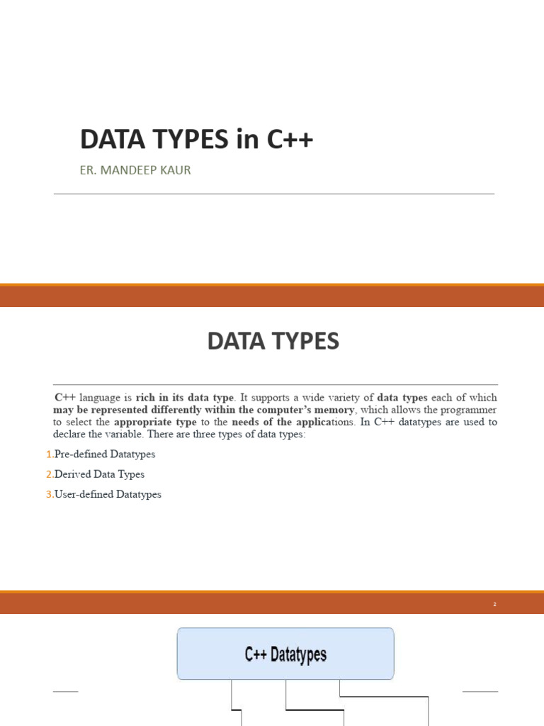 Datatypes in c .Pptx | PDF | Data Type | Computer Engineering Datatypes in c .Pptx | PDF | Data Type | Computer Engineering