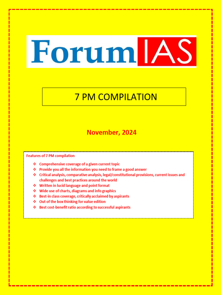 7 PM Compilation Nov 2024 | PDF | Economies