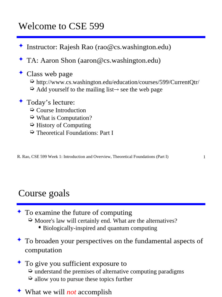Lecture 1 Pdf Automata Theory Theoretical Computer Science