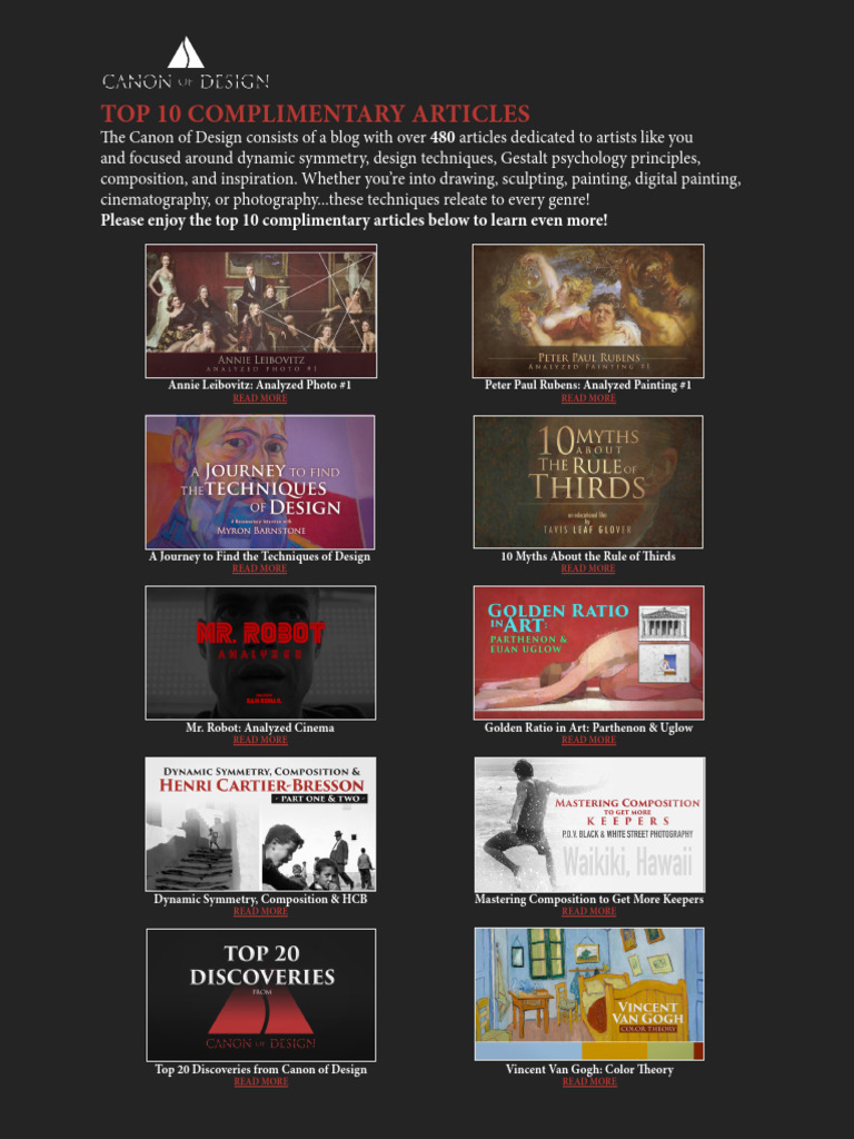 Top 10 Complimentary Articles by Canon of Design | PDF